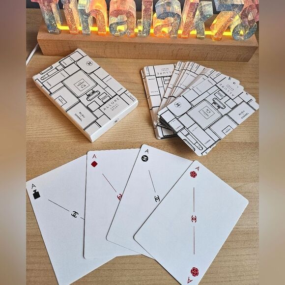 CHANEL | Other | Chanelplaying Cards No 5 Bottle Makeup Design | Poshmark